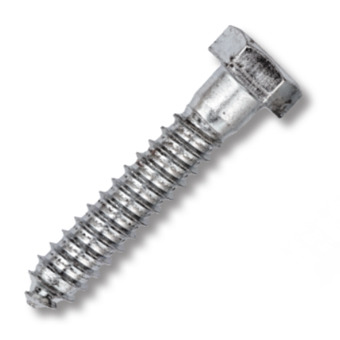 White Cap | 3/4" x 5" Plain Lag Screw