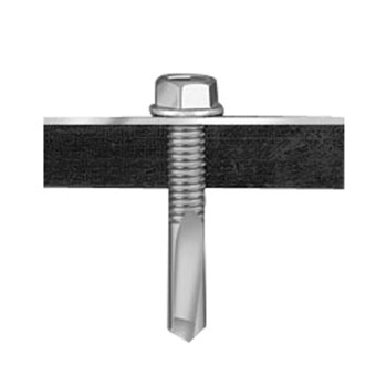 White Cap | ITW BUILDEX Teks #12-24 x 1-1/4" Teks 4.5 Hex Standard ...