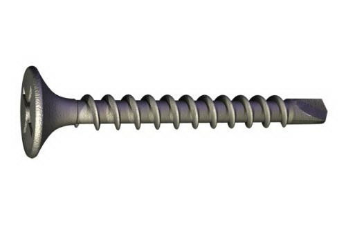 White Cap | Grabber #8 x 3In Scorpion Bugle Head Screw, Clear Zinc