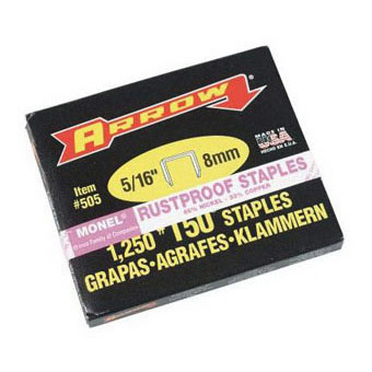 White Cap | Arrow T50 3/8 x 5/16" Galvanized Chisel Point Staples 5000/BX