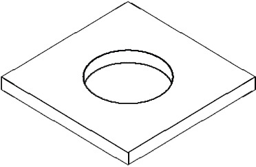 White Cap | Unistrut 5/16" Square Strut Washer