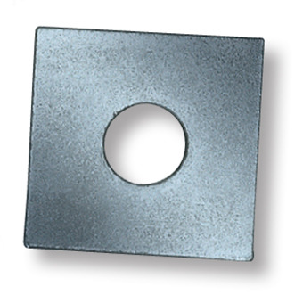 White Cap | 5/8" Bolt - 1/4" X 3" X 3" Hot Dip Galvanized Round Hole ...