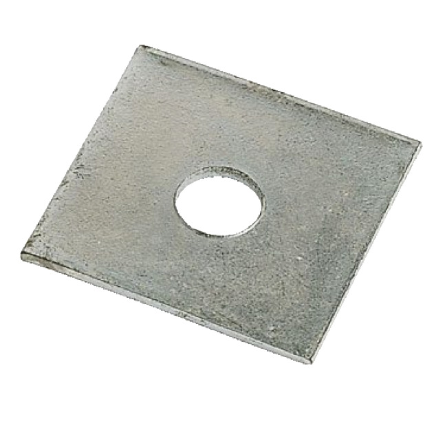 White Cap | 1/4" x 3" x 3" 5/8" Slotted Hole Square Washer