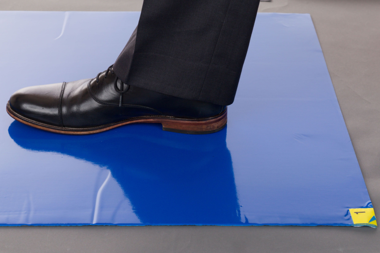 White Cap | Enviromat 36 x 24" Blue Floor Protection Tacky Mat 30