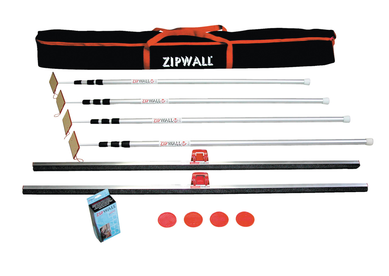White Cap | 4Pk Plus Dust/Overspray Barrier Zipwall