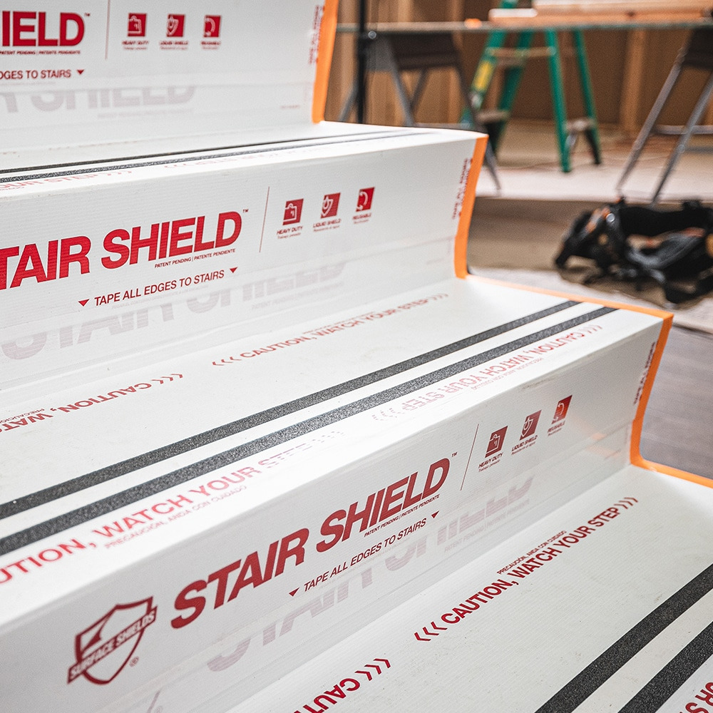 White Cap | Surface Shields Stair Shield 40" x 21" Temporary Stair ...