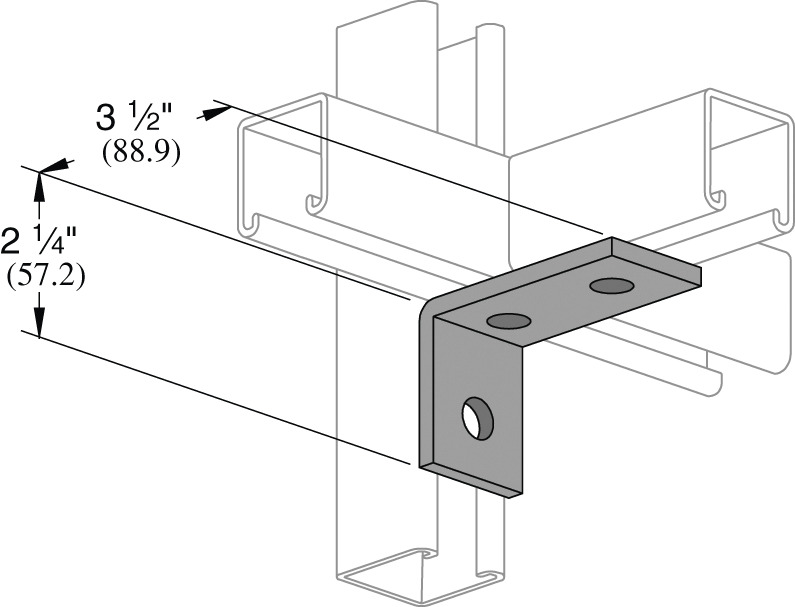 White Cap | Unistrut P1458 Series 3-1/2 x 2-1/4" Electro Galvanized ...