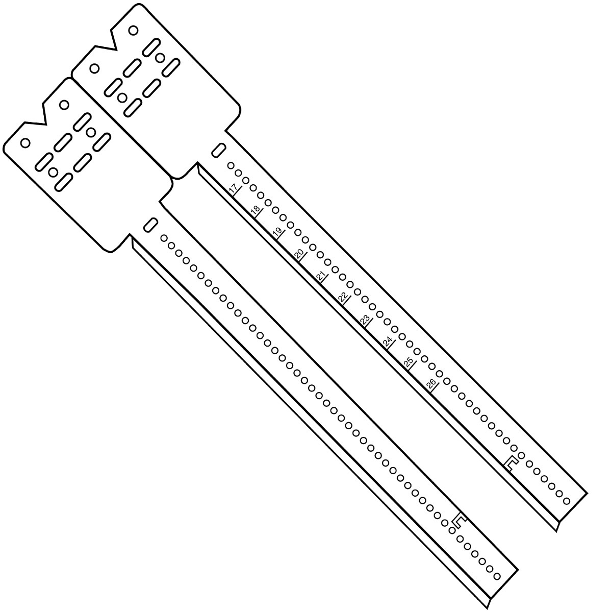 White Cap | CADDY 11" - 18" Adjustable Screw Gun Bracket