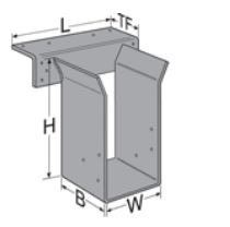 White Cap | Simpson Strong-Tie W Series 2-1/2 x 3-9/16 x 5-3/8" 12 ga ...