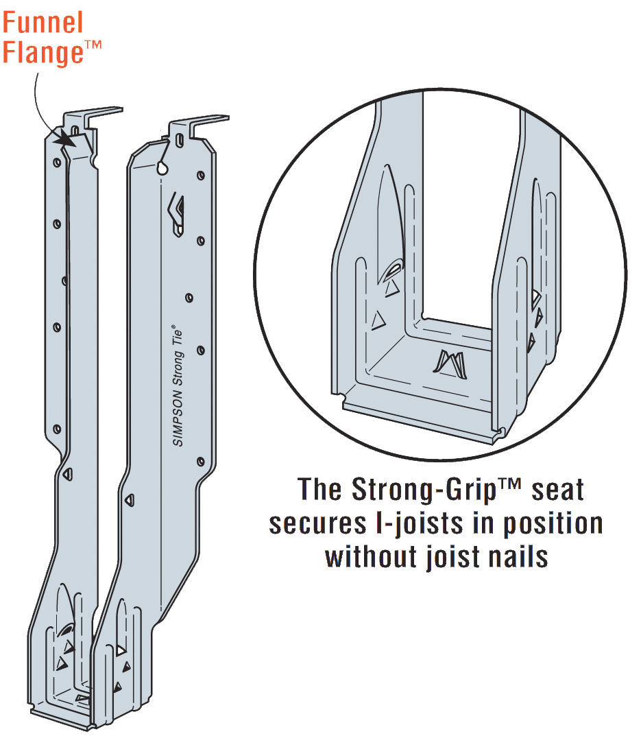 White Cap | Simpson Strong-Tie IUS Series 2 x 2-1/8 x 11-7/8" 18 ga ...