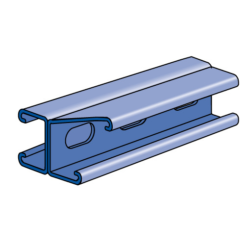 White Cap | Unistrut 13/16" x 10' 14 Gauge Pre-galv Half-slot Back to ...