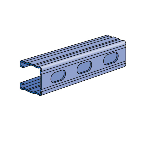 White Cap | 1-5/8 x 1-5/8 x 10Ft 14G Half Slot Strut