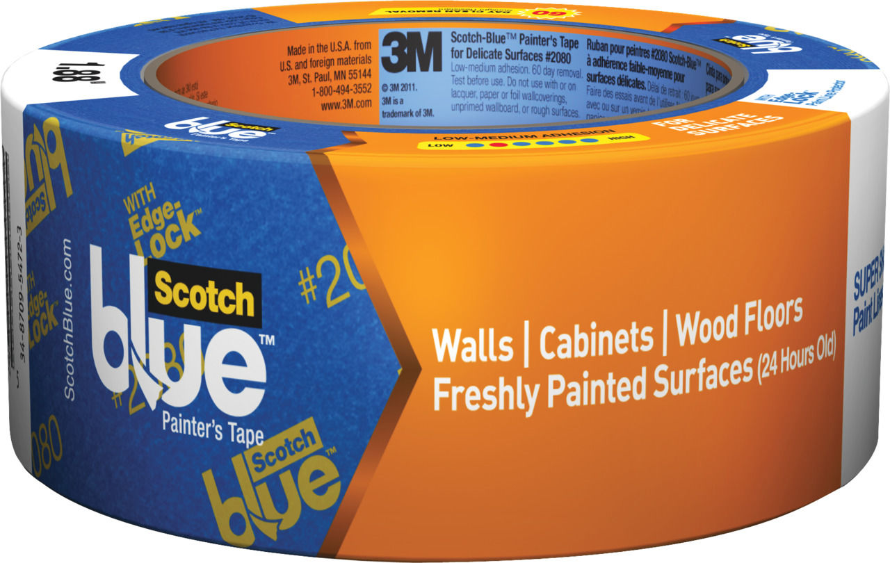 White Cap | 3M Scotch 2" Purple/Blue Safe Release Tape