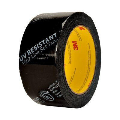 White Cap | 3M Venture Tape 60 yd x 2" 3 mil Black Printed Line Set Tape
