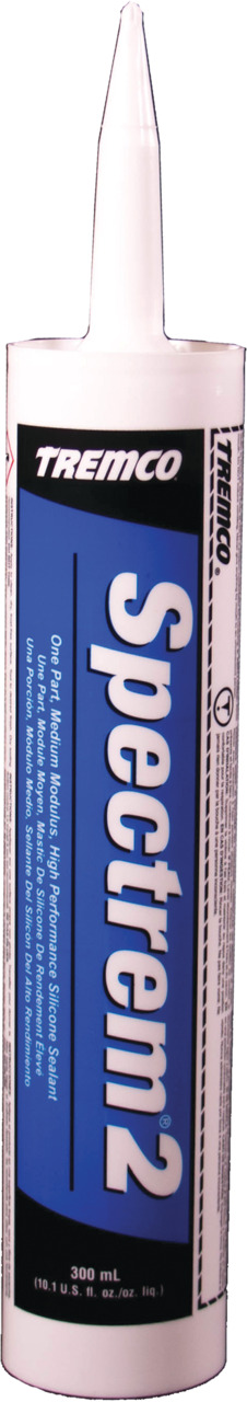 White Cap | Tremco Spectrem 2 10 oz Black Silicone Sealant