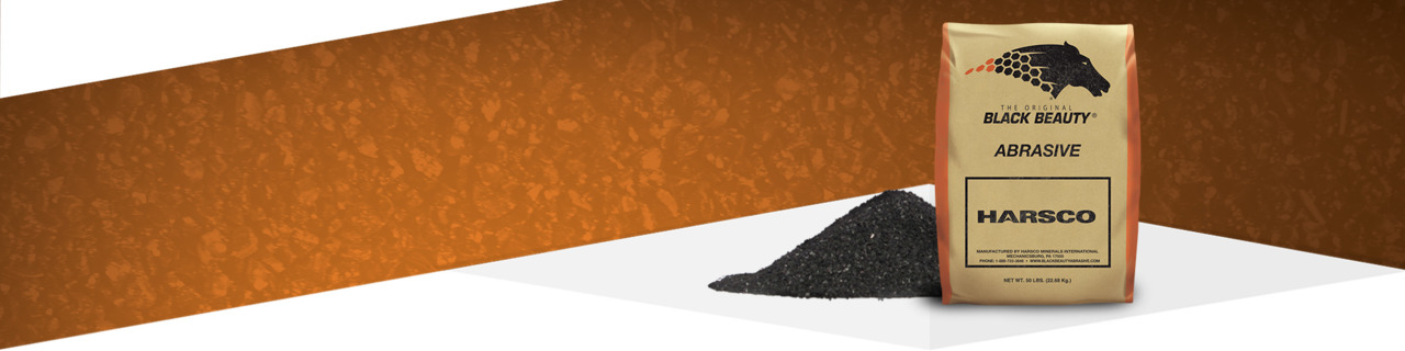 White Cap | HARSCO Black Beauty 100 lb. Bag Medium Blasting Abrasive Sand