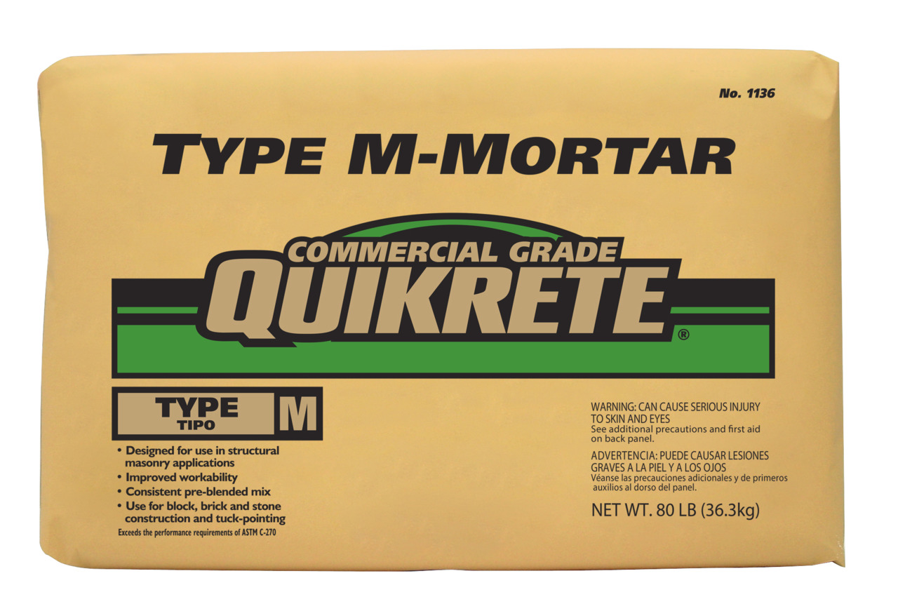 White Cap | Quikrete 80 lb. Bag Gray to Gray-Brown Type M Mason Mix