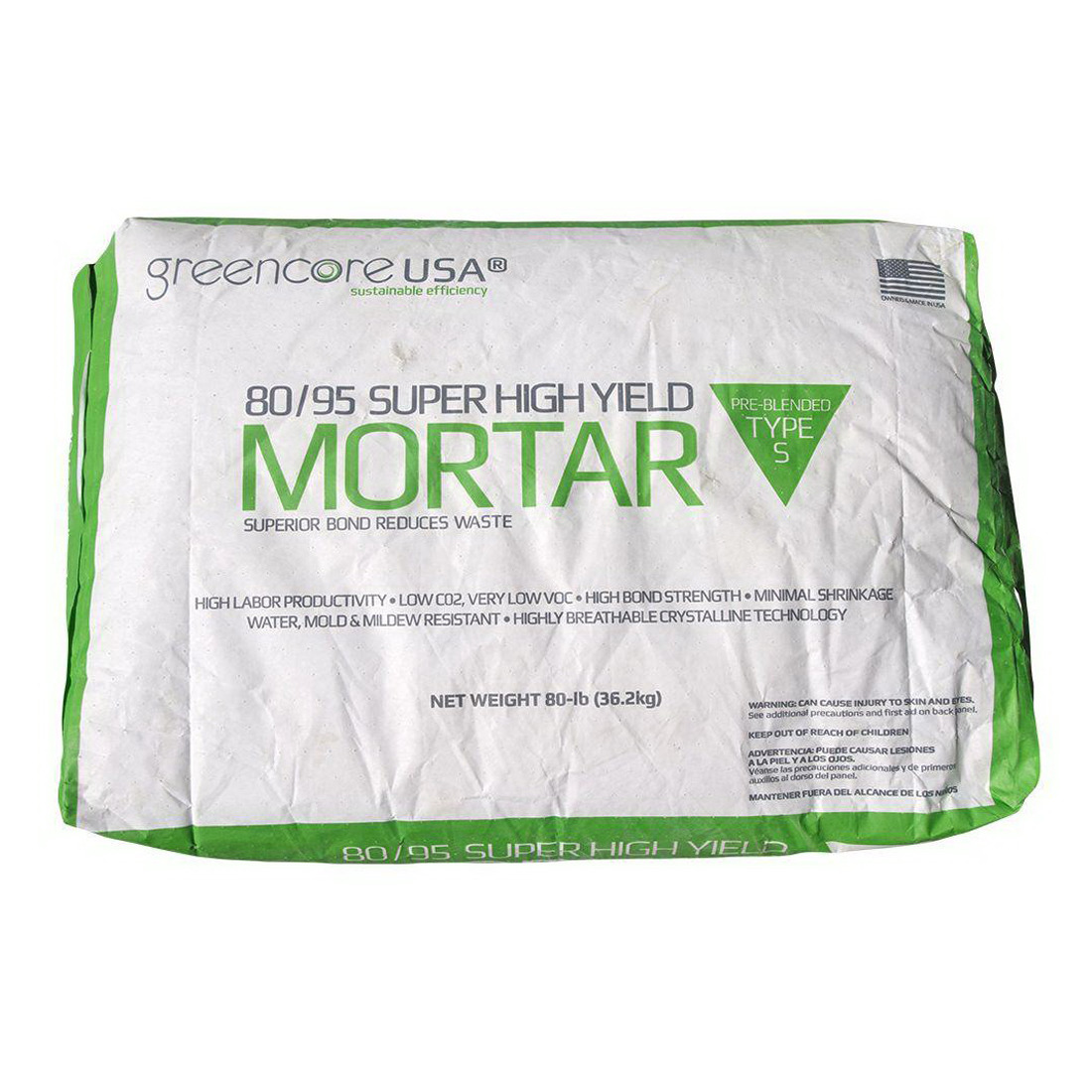 White Cap | Quikrete Greencore USA 80 lb. Bag Gray Type S Super High ...