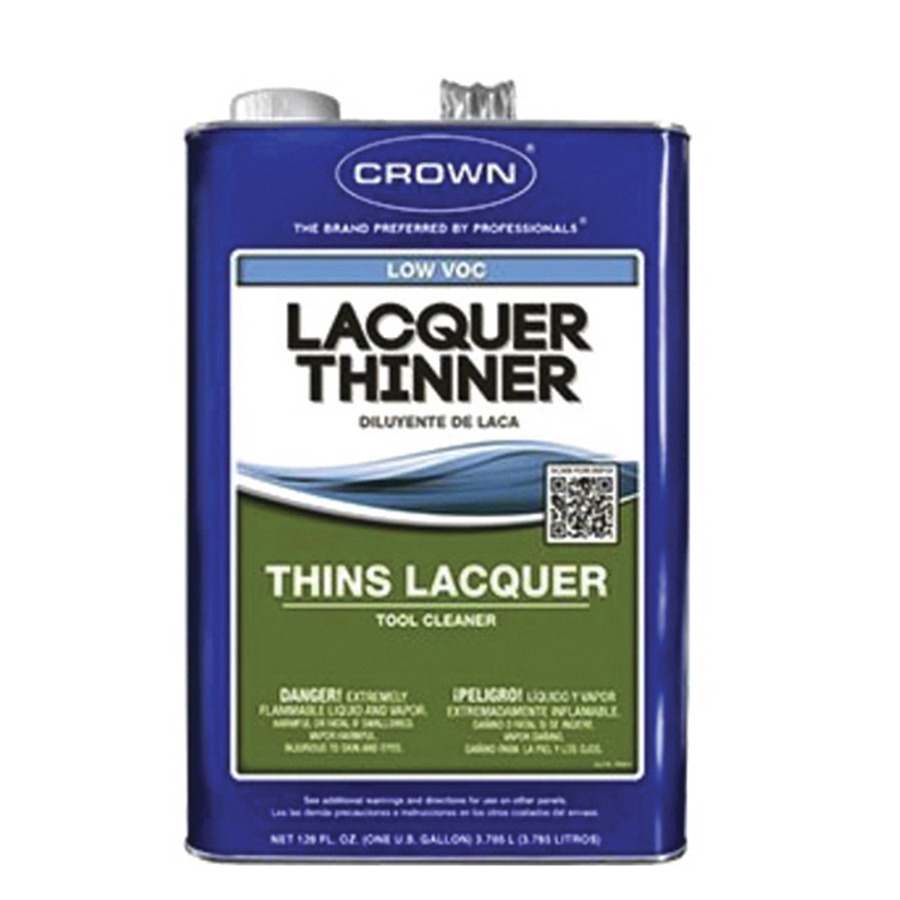 White Cap | Crown 1 Gal. Can Water-White Low VOC Lacquer Thinner 4/CS