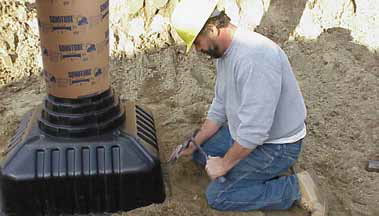 White Cap | Sonotube TubeBase Plastic Footing Form