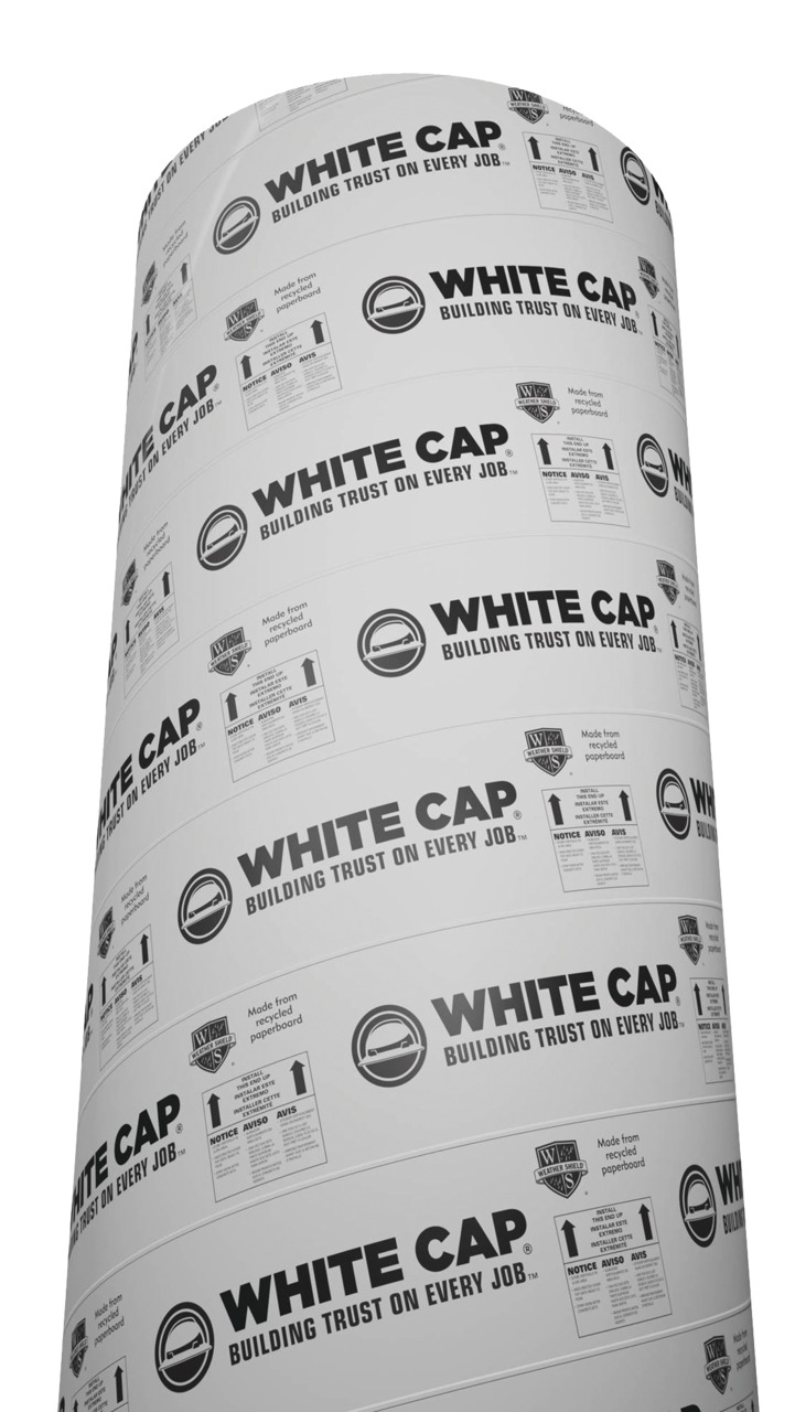 White Cap | Greif Easy Pour 20" x 12' Recycled Paper Standard Wall ...