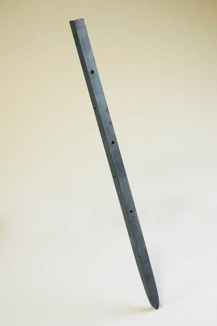 White Cap | 12"X5/8" Sqaure Domestic Steel Stake