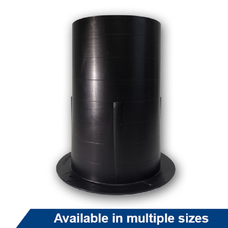 White Cap | 5" Green Sleeve Hole Form