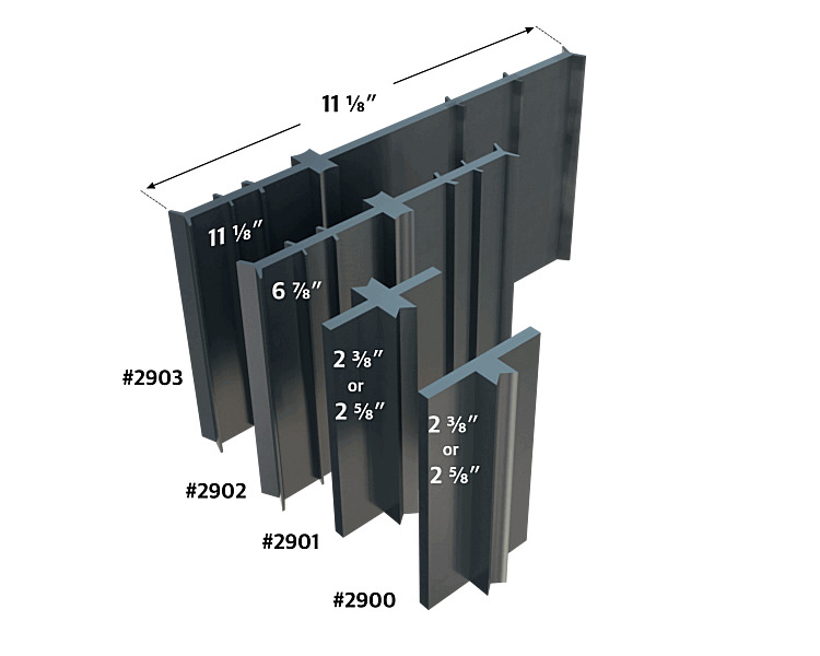 White Cap | Wire Bond 4' x 2-5/8" Rubber Control Joint