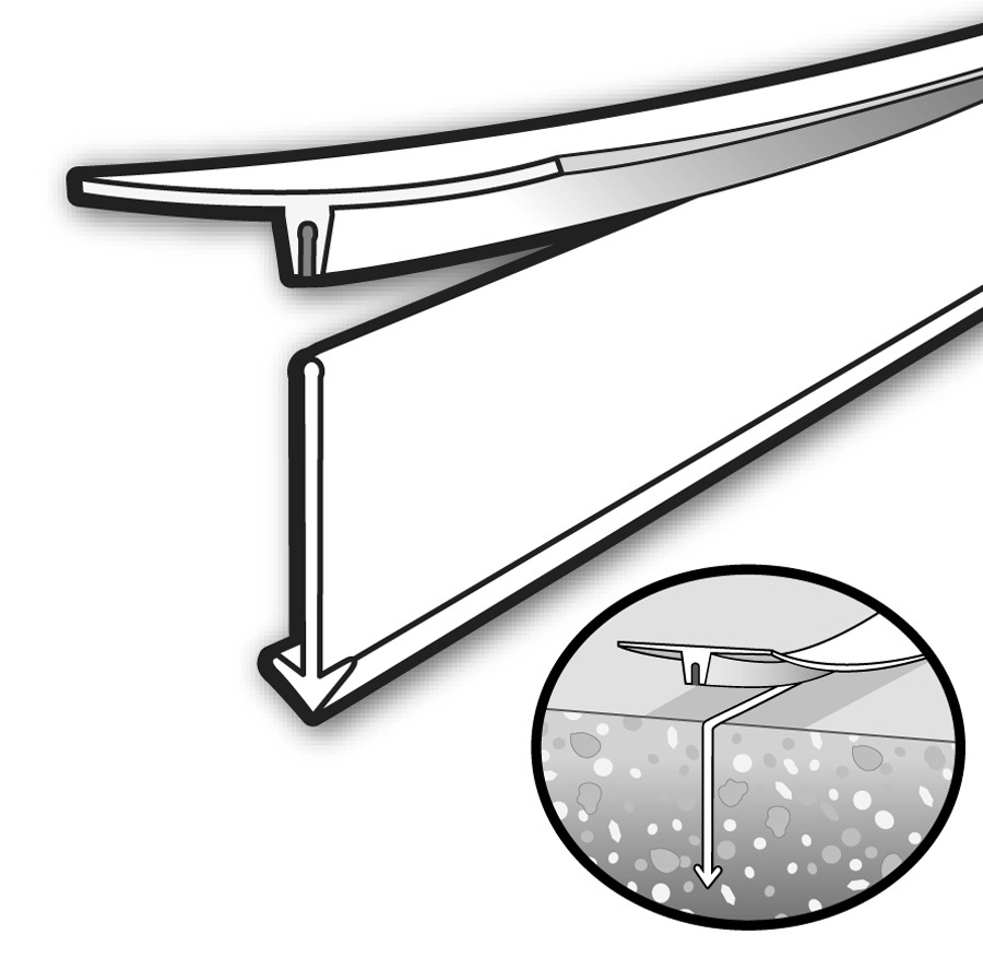 White Cap | 1" x 10' Zip Strip 500'/box (Sold by the Foot)