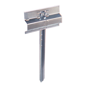 White Cap | BoMetals PRO-KEY 24" Lock Slot Stake