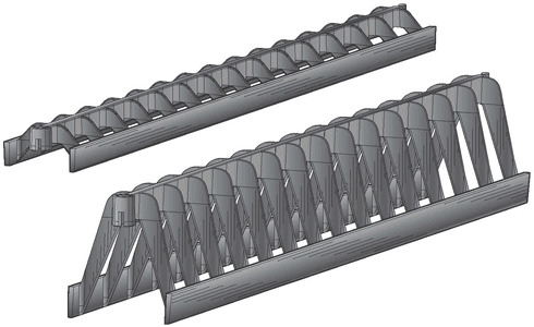 White Cap | Gti 5 ft. x 2 in. Plastic Slab Bolster Upper