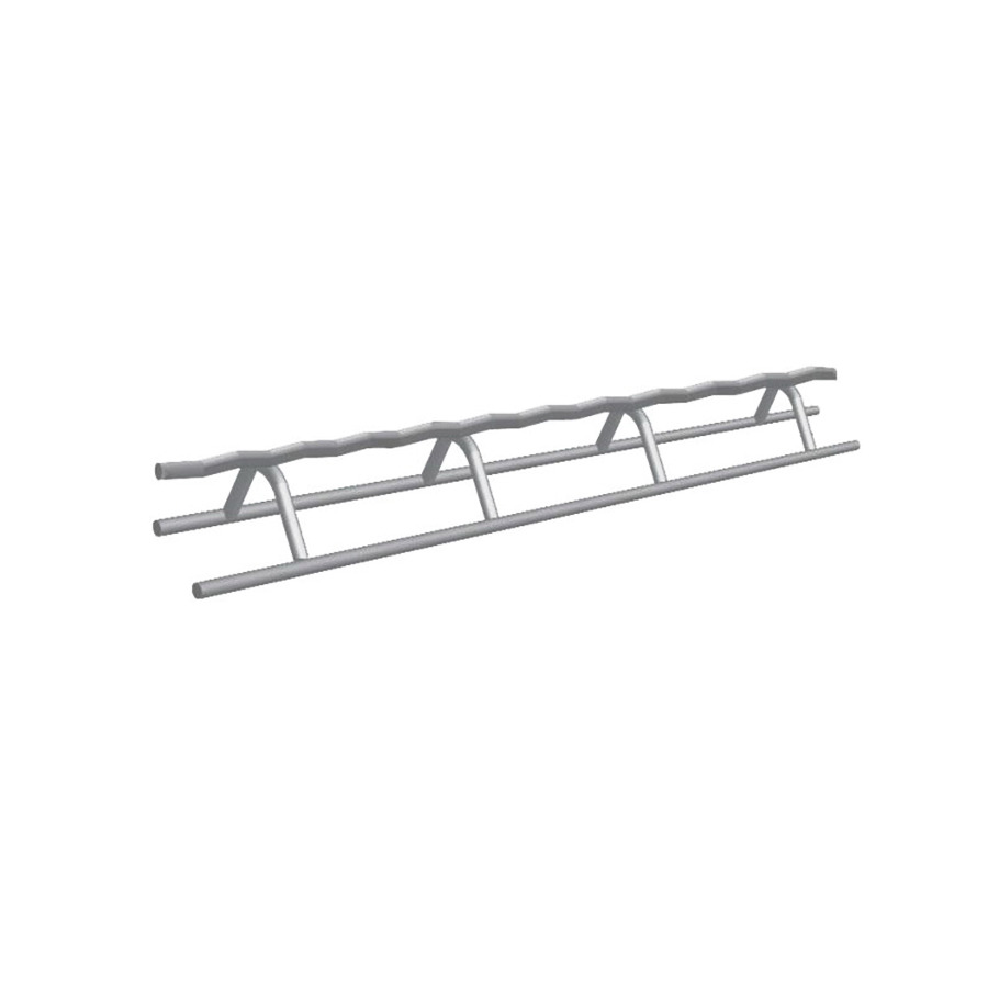 White Cap | 5' x 1-1/2" Plain Slab Bolster Upper Import