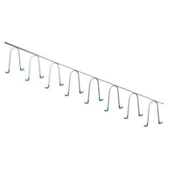 White Cap | Meadow Burke SB 5 ft. x 5 in. Plastic Tipped Metal Slab Bolster