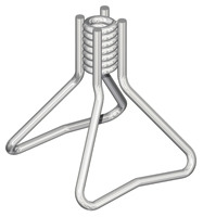 White Cap | Meadow Burke 5-1/2" Plastic Dipped Adjustable Screed Chair