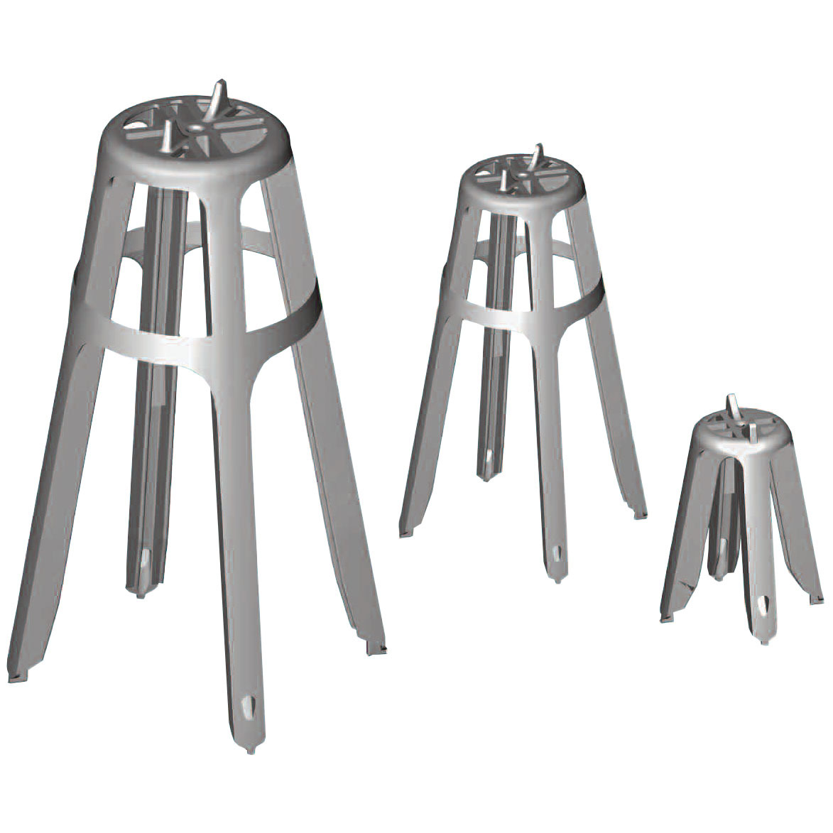 White Cap | Meadow Burke 1" Plastic Tuff Chair