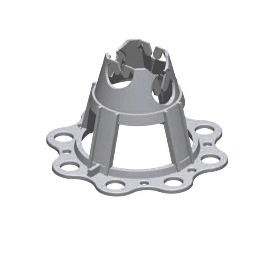 White Cap | Meadow Burke MBCB 2 to 2-1/2" Plastic Mesh Bar Chair with Base