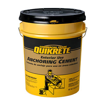 White Cap | Quikrete 50 lb. Pail Gray to Gray-Brown Anchoring Cement