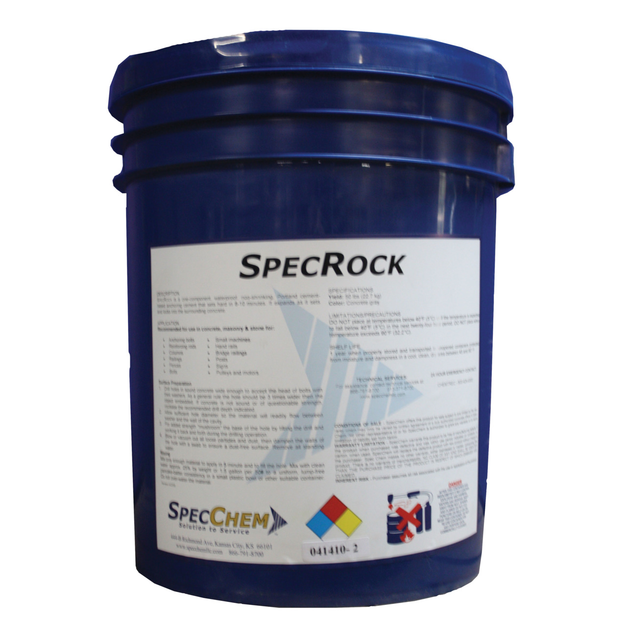 White Cap | SpecChem SpecRock Nonshrink Anchor Cement 50 lb.