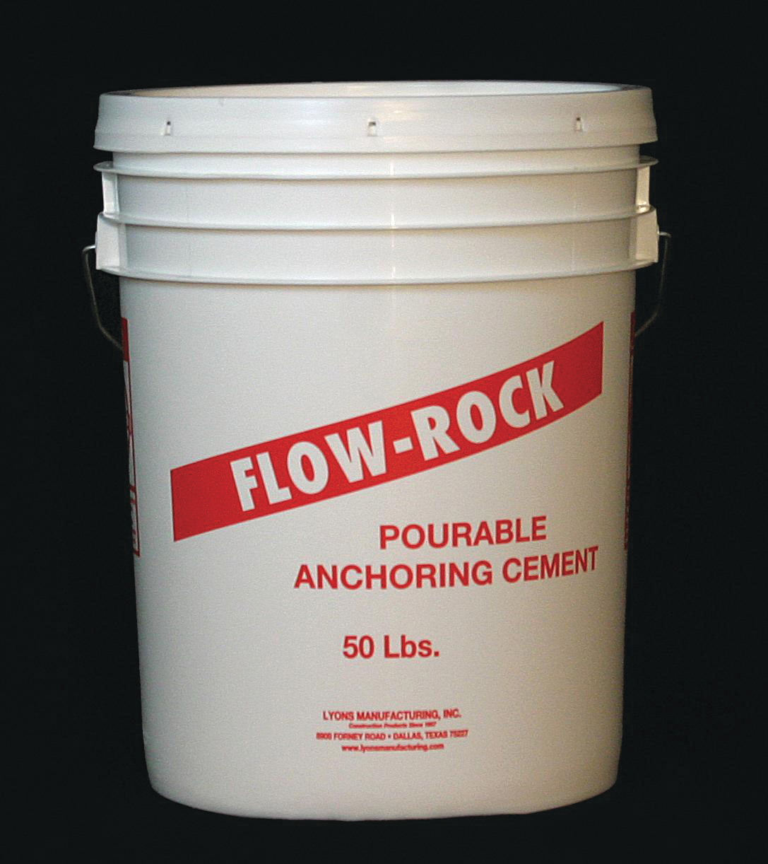 White Cap | Lyons Manufacturing Flow Rock 50 lb. Light Gray Anchoring ...