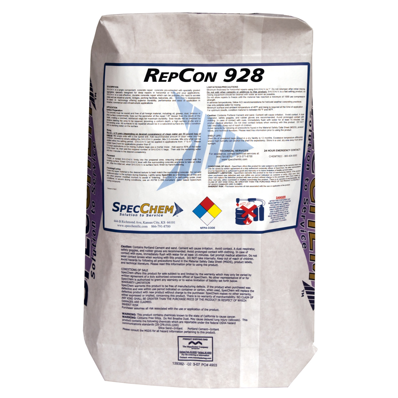 White Cap | SpecChem Repcon 928 Repair Mortar 50 lb.