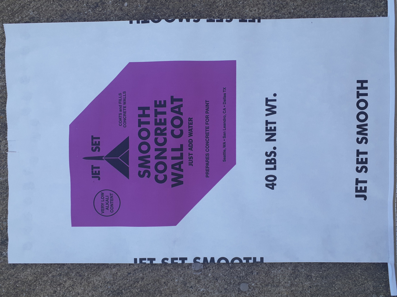 White Cap | Jet Set Smooth 40 lb. Bag Concrete Repair