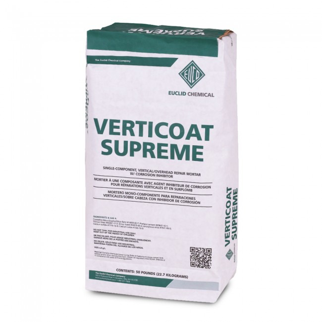 White Cap | Euclid VERTICOAT SUPREME 50 lb. Bag Gray Concrete Repair ...