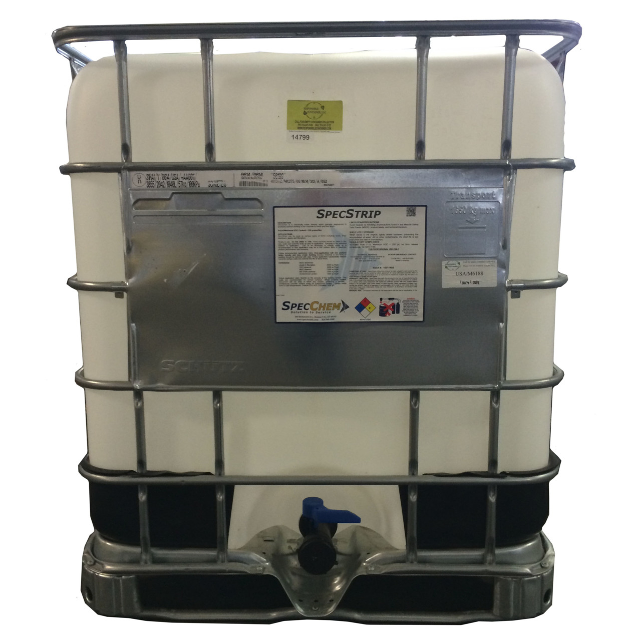 White Cap | SpecChem SpecStrip 275 Gal. Tote Amber Reactive Form ...