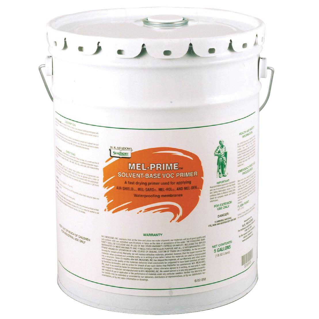 White Cap | W. R. MEADOWS MEL-PRIME 5 Gal. Pail Red/Brown Solvent-Based ...