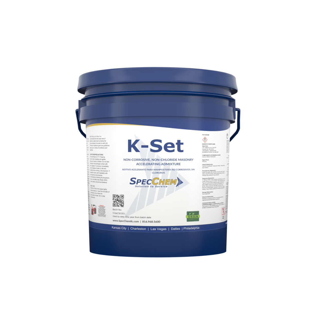 White Cap | SpecChem 5Gal K Set Accelerating Admixture Accelguard ...