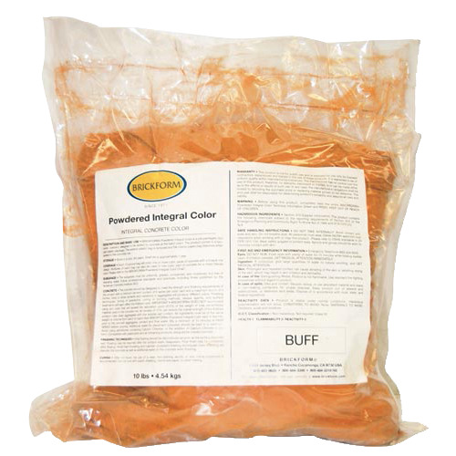 White Cap | BRICKFORM 10 Pound Earthen Powdered Integral Color Bag