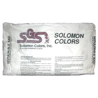 White Cap | Solomon Colors 25 lb Bag Dark Red Dry Integral Color