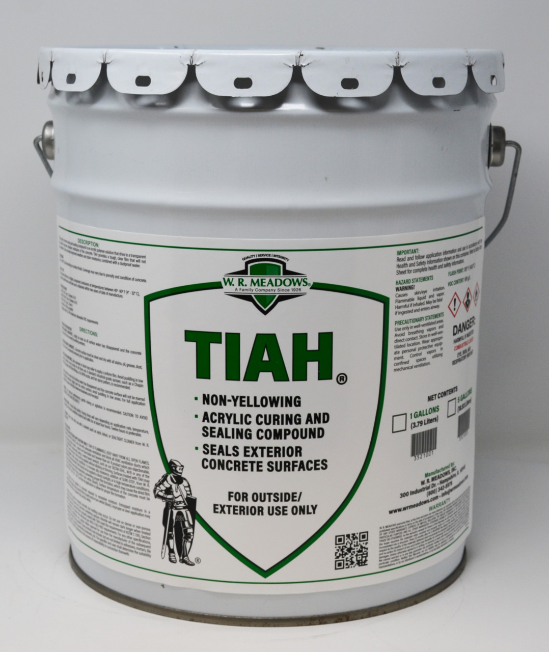 White Cap | W. R. MEADOWS TIAH 5 Gal. Pail Clear Exterior Acrylic ...