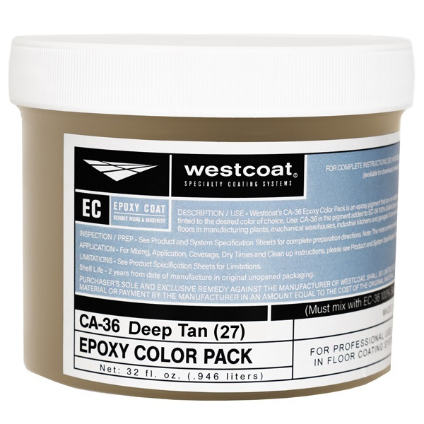 White Cap | Westcoat CA-36 Deep Tan 32 oz. Epoxy Color Pack