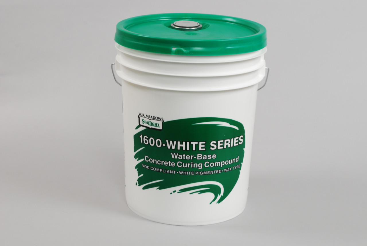 White Cap | W. R. Meadows 1640-White Concrete Curing Compound, 5Gal Pail